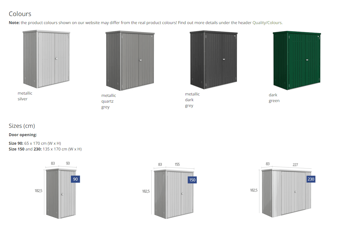 ParcelBox vertical 230 L (large)